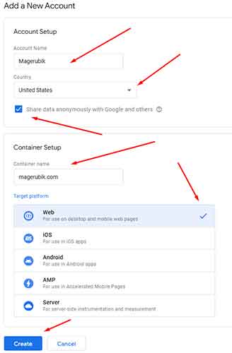 setting up Google Analytics 4 using Google Tag Manager | MageRubik